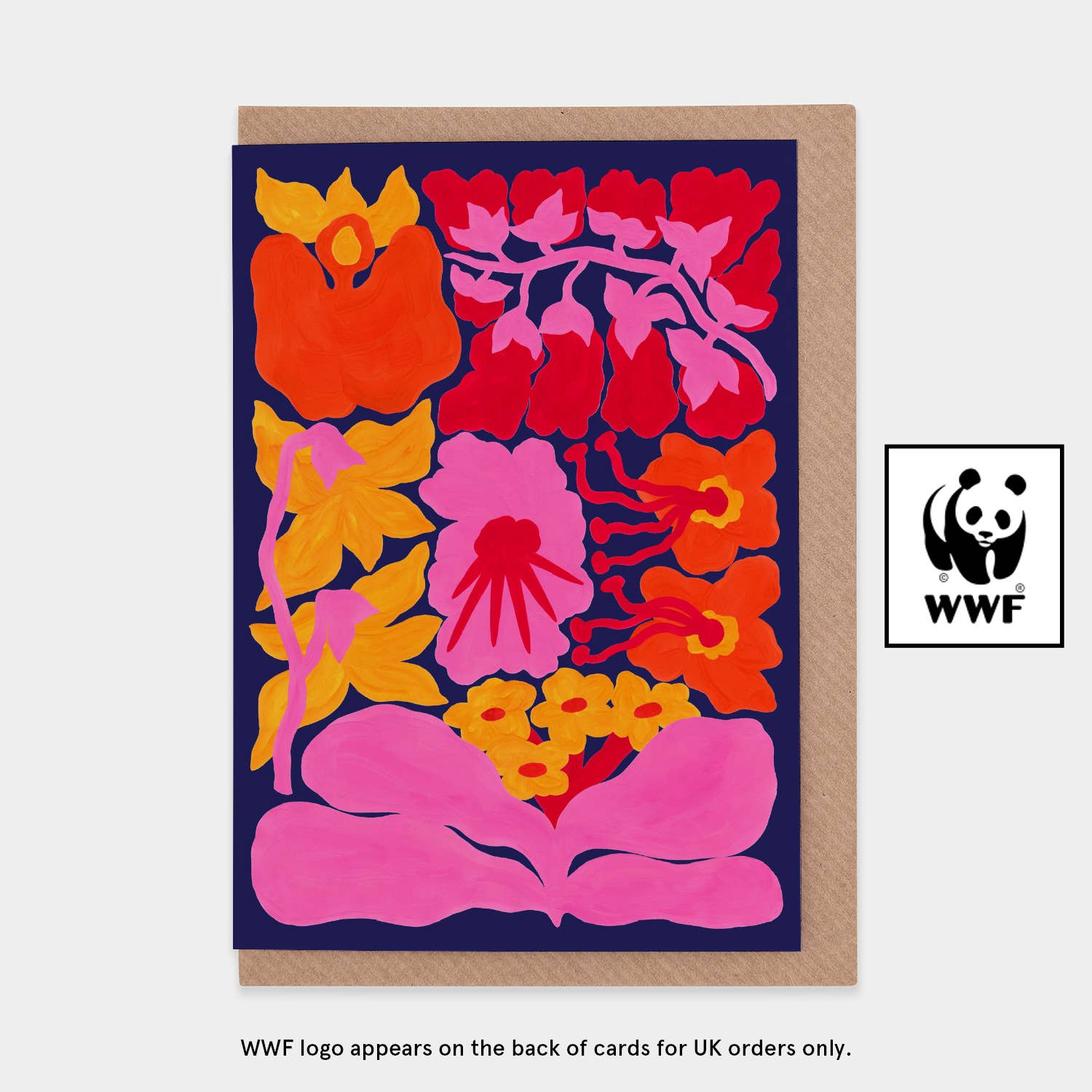 Orchids of the Amazon WWF Greetings Card – Green + Grounded